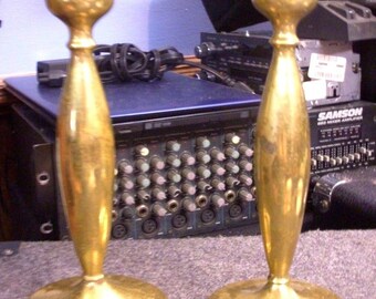 Items similar to Shabby Chic Baluster Candlesticks on Etsy