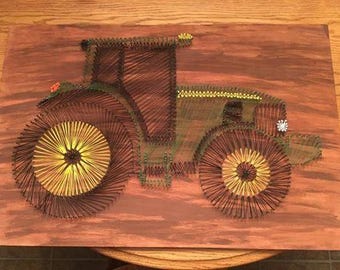 Tractor string art | Etsy