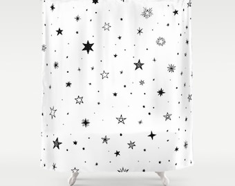 Stars shower curtain | Etsy
