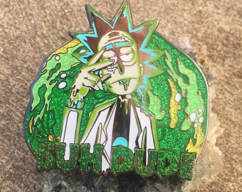 Rick and morty pin | Etsy