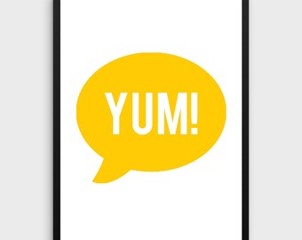 Yum sign | Etsy