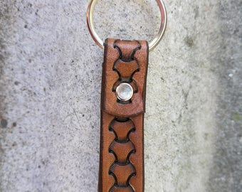 Custom Leather Keychain Personalized Leather Keychain