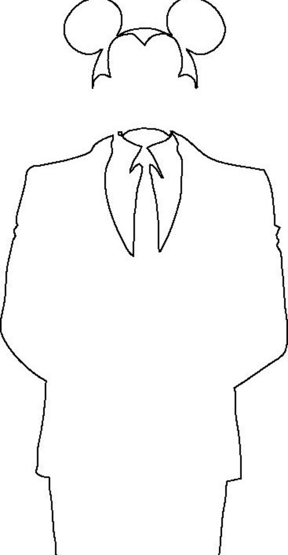 Format .dxf Anonymous disney mickey. CNC découpe fichier