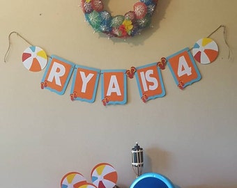Beach ball banner | Etsy