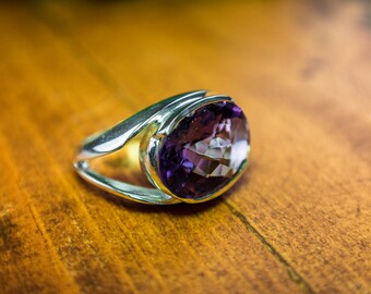 Amethyst ring | Etsy