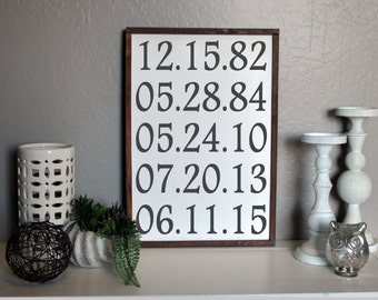 Important date art | Etsy