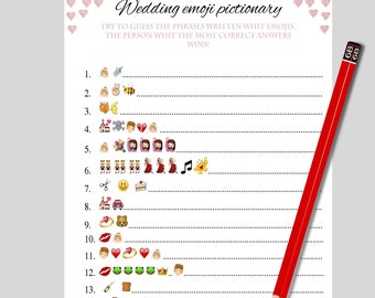 Emoji pictionary | Etsy