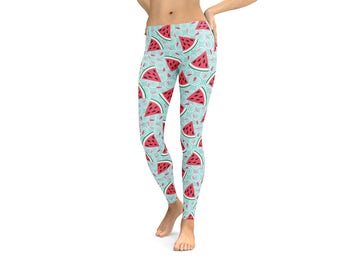 Watermelon leggings | Etsy