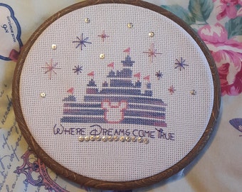 Cinderella's Castle Cross Stitch WDW Castle Cross Stitch
