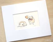 Pug Art & Pug Cards Funny Cards Pins and Magnets by Inkpug on Etsy