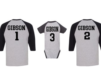 Last name shirts | Etsy