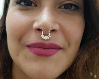 16g 6mm 1/4 Tiny Septum Ring. U shape. Horseshoe. High