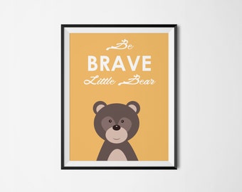 Be brave little bear | Etsy