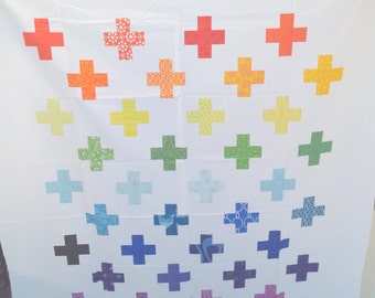 Plus sign quilt | Etsy