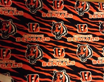 Cincinnati bengals fabric | Etsy