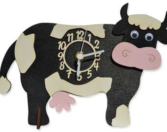 Cow clock | Etsy