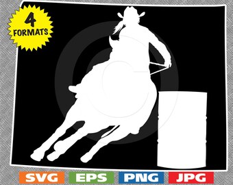 Barrel racing svg | Etsy