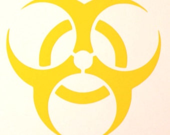 Biohazard stencil | Etsy