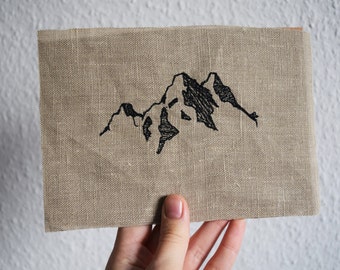 Mountain embroidery | Etsy