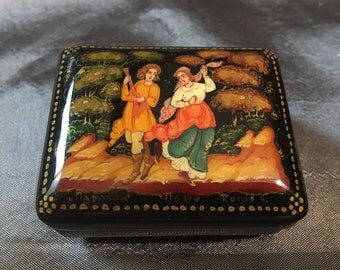 Russian lacquer box | Etsy