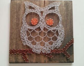Owl string art | Etsy