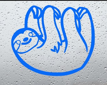 Sloth decals | Etsy