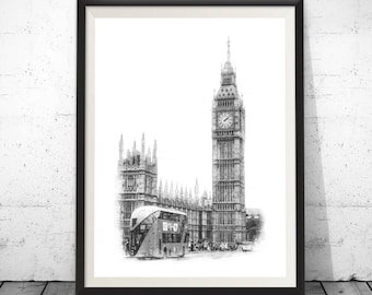 London wall art | Etsy