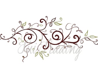 Leaf flourish | Etsy