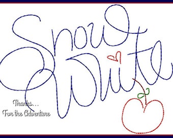 Princess Jasmine from Aladdin Autograph Digital Embroidery