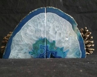 Agate bookends | Etsy
