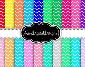 Rainbow zig zag | Etsy