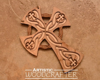 Wooden celtic cross | Etsy