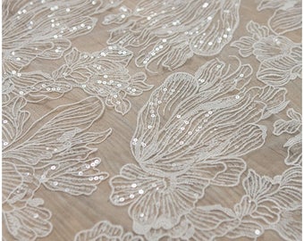 Sequin mesh fabric | Etsy