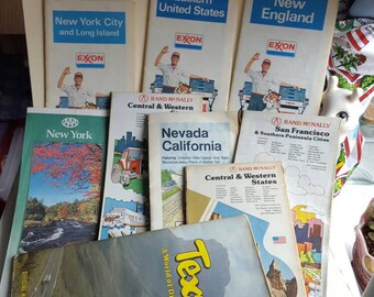 Vintage road maps | Etsy