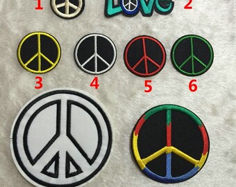 Peace sign patch | Etsy