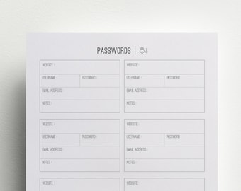 Password keeper | Etsy