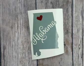 Alabama yeti decal | Etsy