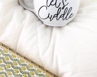 Cuddling couple | Etsy