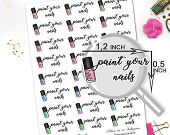 Nail polish stickers | Etsy