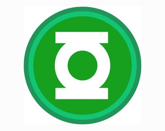 Green lantern logo | Etsy