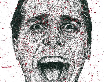 American psycho art | Etsy