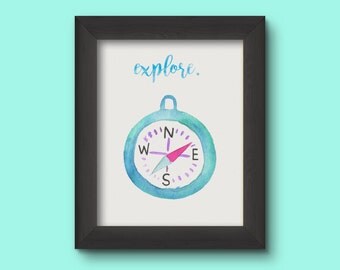 compass wall art – Etsy