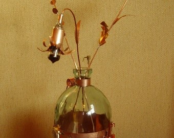 Steampunk vase | Etsy