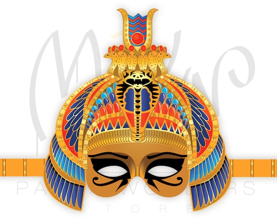 Egyptian Princess PRINTABLE mask. Egyptian mask. Ancient Egypt