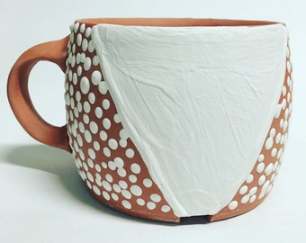 Sgraffito mug | Etsy