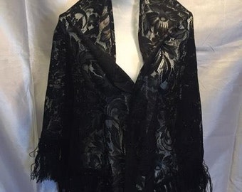Items similar to Luxury Silk and Alpaca lace shawl on Etsy