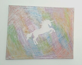 Unicorn painting | Etsy