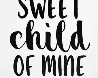 Sweet child of mine | Etsy