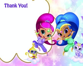Shimmer shine card | Etsy