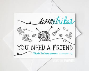 Knitting thank you | Etsy